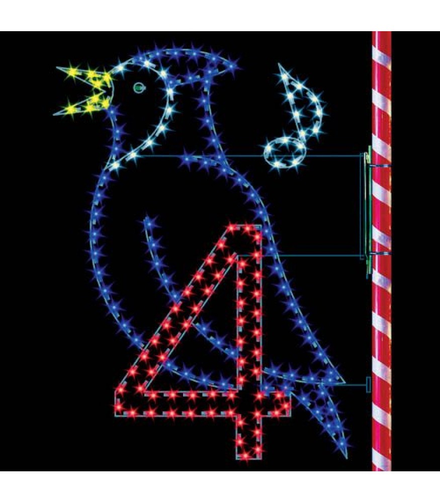 7' Four Calling Birds | All American Christmas Co