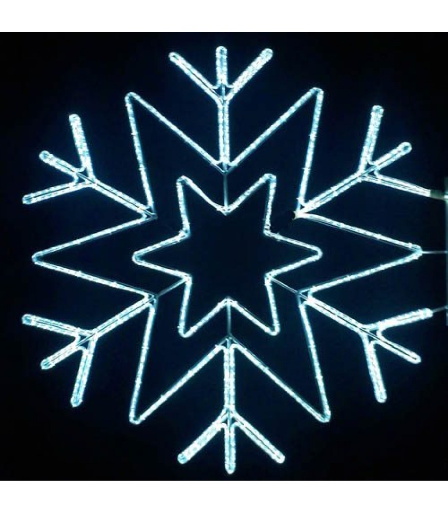 5' Stylized Arctic Star Snowflake | All American Christmas Co