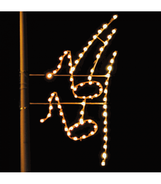 Musical Notes Pole Decoration | All American Christmas Co