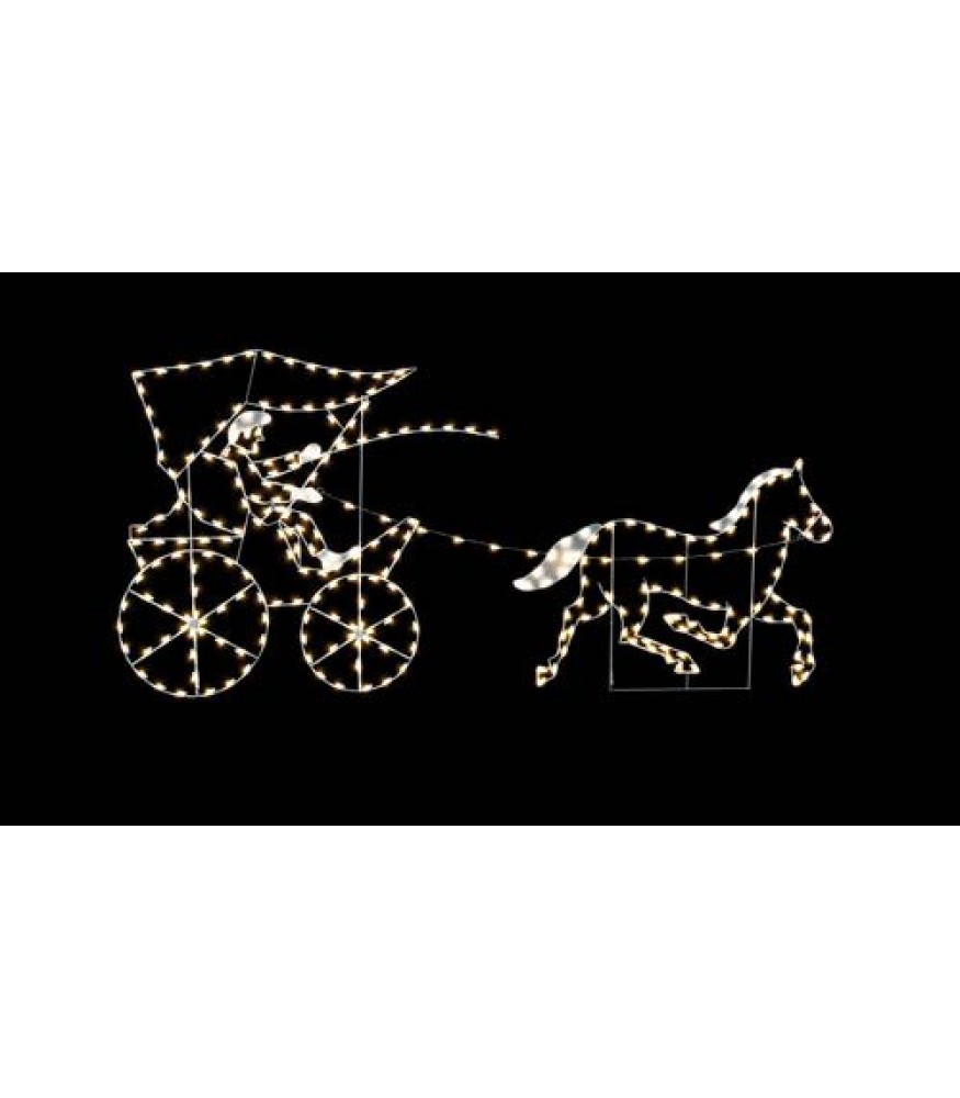 Buggy with Horse Light Display | All American Christmas Co