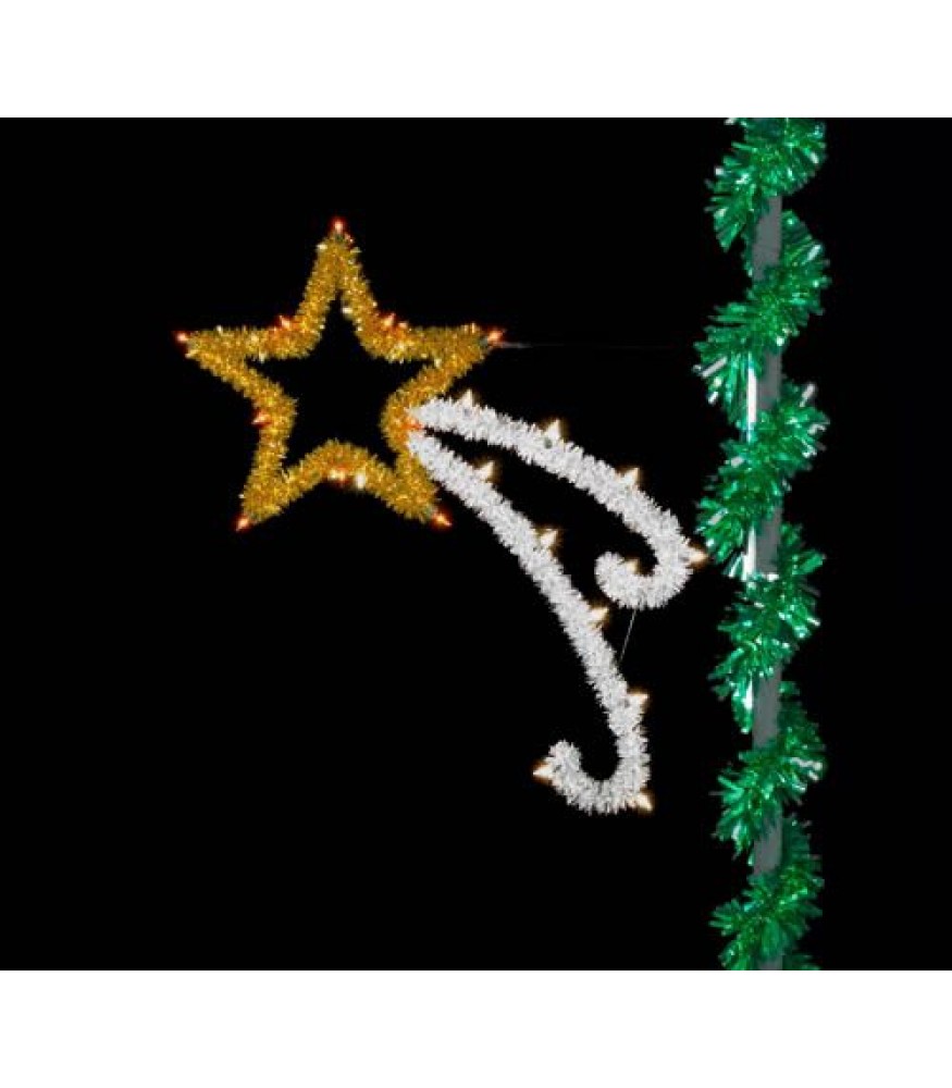 5' Shooting Star Pole Display | All American Christmas Co